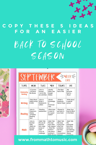 Back to School Organization Ideas to Make Your Life Easier - From Math ...